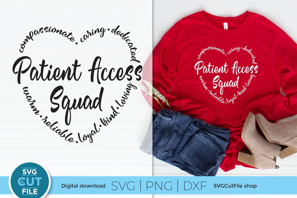 Patient Access Squad SVG - So Fontsy
