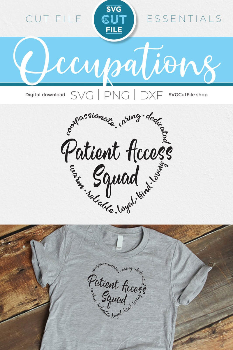 Patient Access Squad SVG - So Fontsy