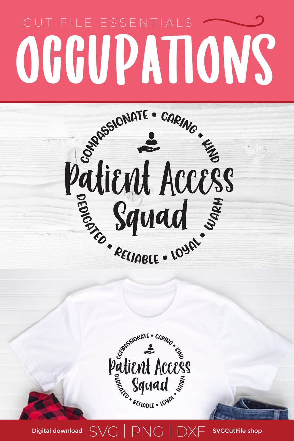 Patient Access Squad SVG with Round Circle - So Fontsy