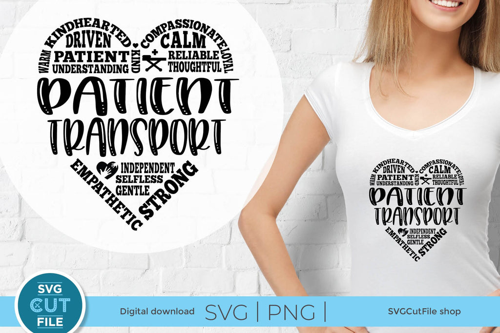 Patient Transport svg, Patient Transporter Gift for a Driver - So Fontsy