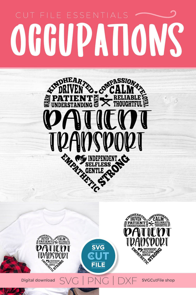 Patient Transport svg, Patient Transporter Gift for a Driver - So Fontsy