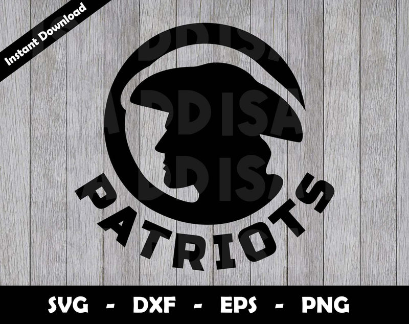 Patriots SVG Cut File, Patriots logo SVG Design, Patriots Football ...