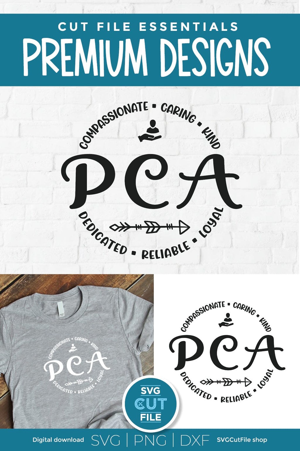 PCA svg, a personal care attendant svg for caregivers - So Fontsy