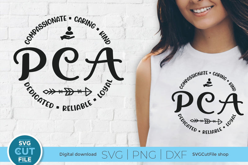 PCA svg, a personal care attendant svg for caregivers - So Fontsy