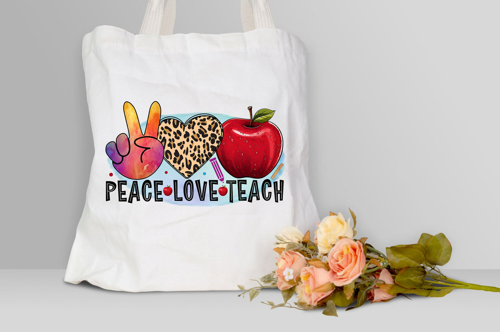 Peace love teach PNG Design - So Fontsy