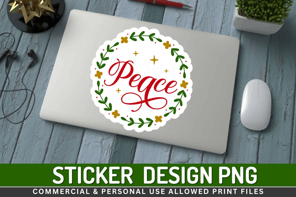 Peace Stickers Design - So Fontsy
