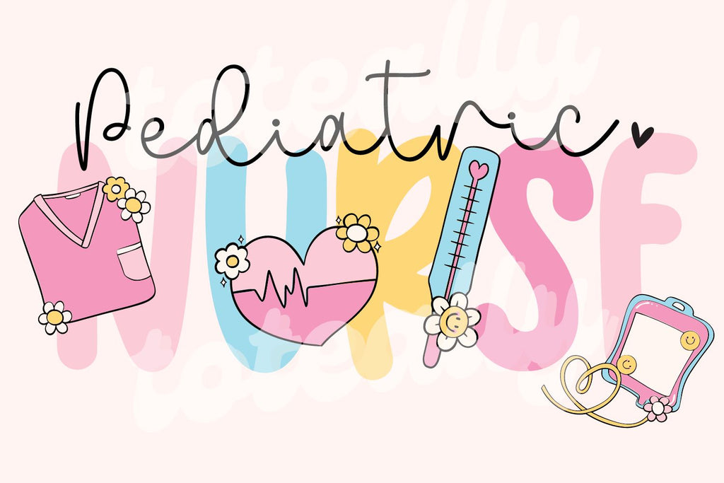 Pediatric Nurse SVG - So Fontsy