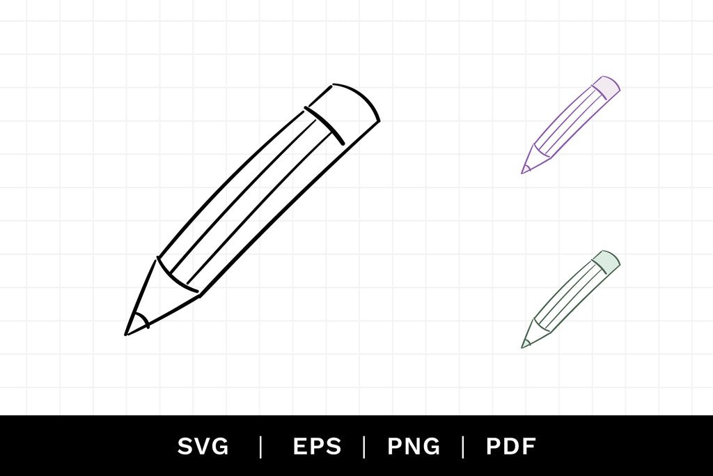 Pencil SVG Cut File - So Fontsy