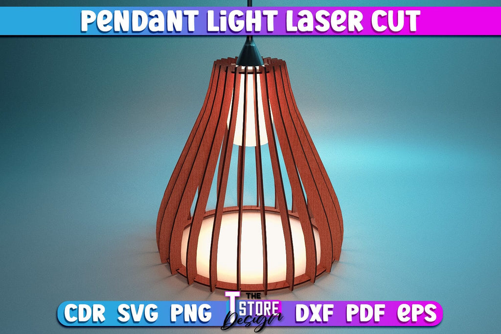 Pendant Light Laser Cut | Home Design | Wooden Lamp Design | CNC Files ...