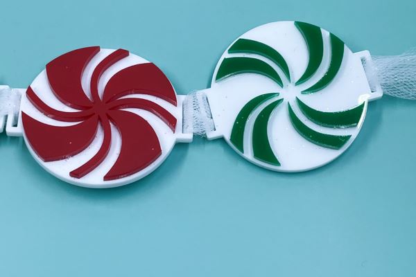 Peppermint Candy Banner Laser SVG File - So Fontsy