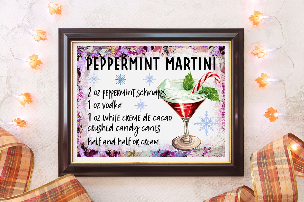 Peppermint martini PNG Design - So Fontsy