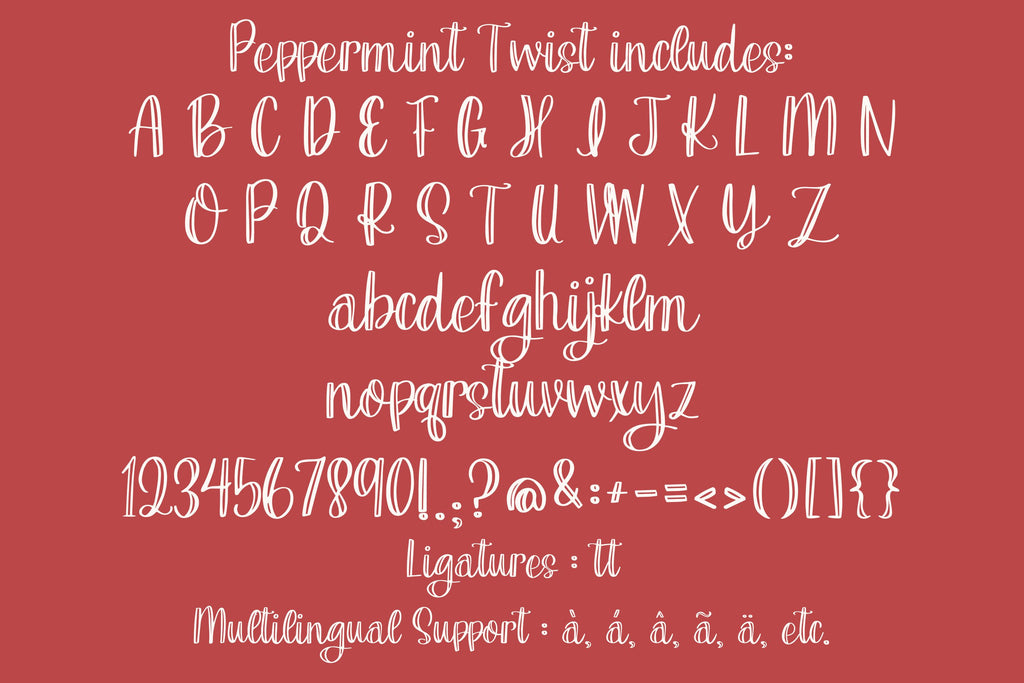 Peppermint Twist Swirly Handwritten Font - So Fontsy