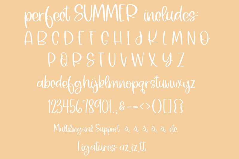 Perfect Summer, Cute Script Font for Cricut, Cursive Font, Handwritten ...