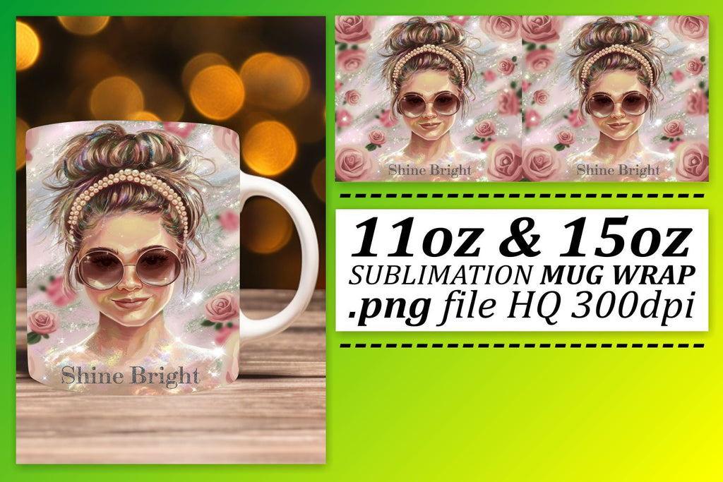 personalize your mugs! , Sublimation-ready designs, Woman - So Fontsy
