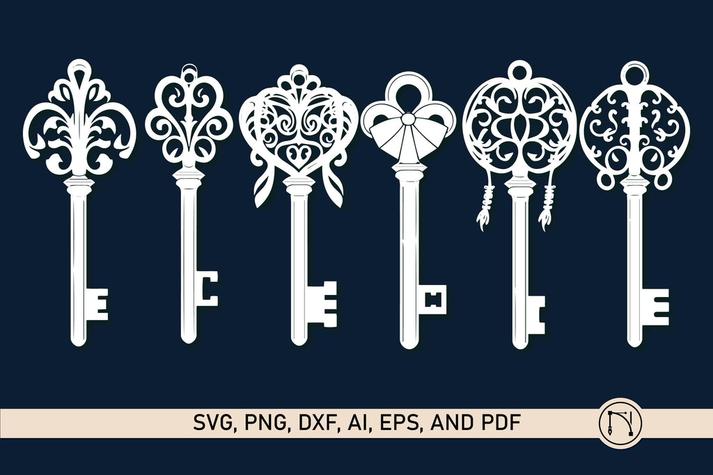 Personalized Christmas Key SVG Bundle - So Fontsy