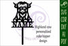 Personalized Highland Cow cake topper SVG laser cut - So Fontsy