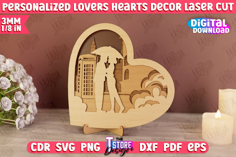 Personalized Lovers Heart Décor | Romantic Gift | Valentine's Day ...