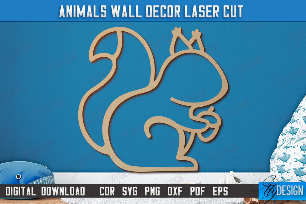 Personalized Nursery Wall Décor | Squirrel Shape | Baby Range ...