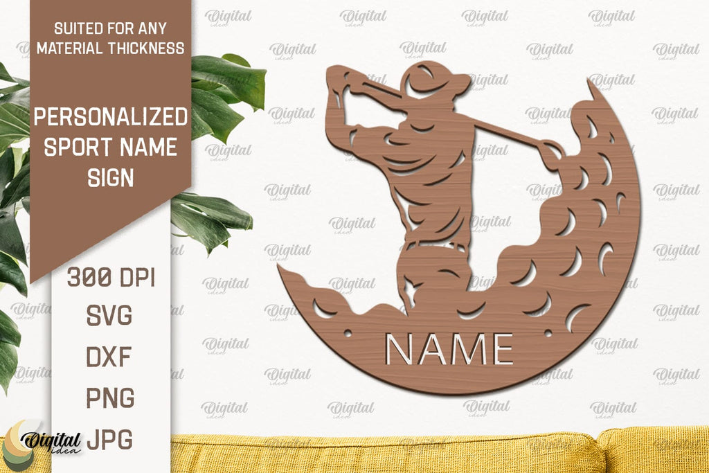 Personalized Sport Name Signs Laser Cut Bundle - So Fontsy