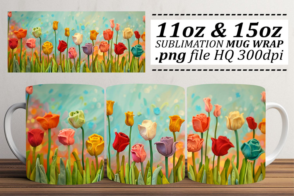 Petal Perfection Cup Charm - Spring's Sublimation Joy - So Fontsy