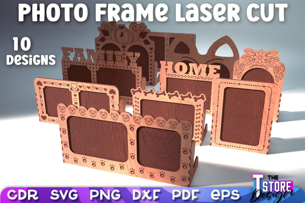 Photo Frame Laser Cut | Home Laser Cut Design | Family Design | CNC ...