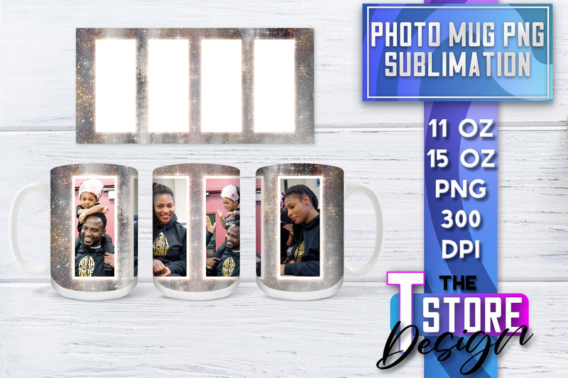 Photo Frame Mug Sublimation | 11 oz 15 oz Mug | PNG File - So Fontsy