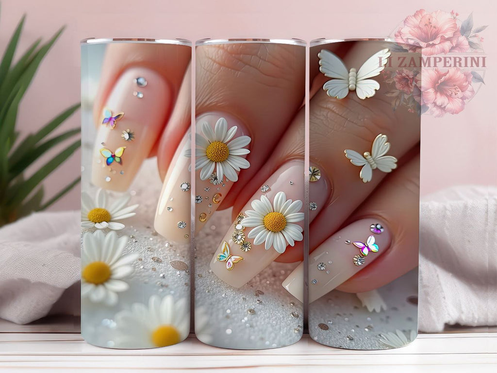 Piensa Cree Suena, Nail Art Tumbler, Inspirational Tumbler ...