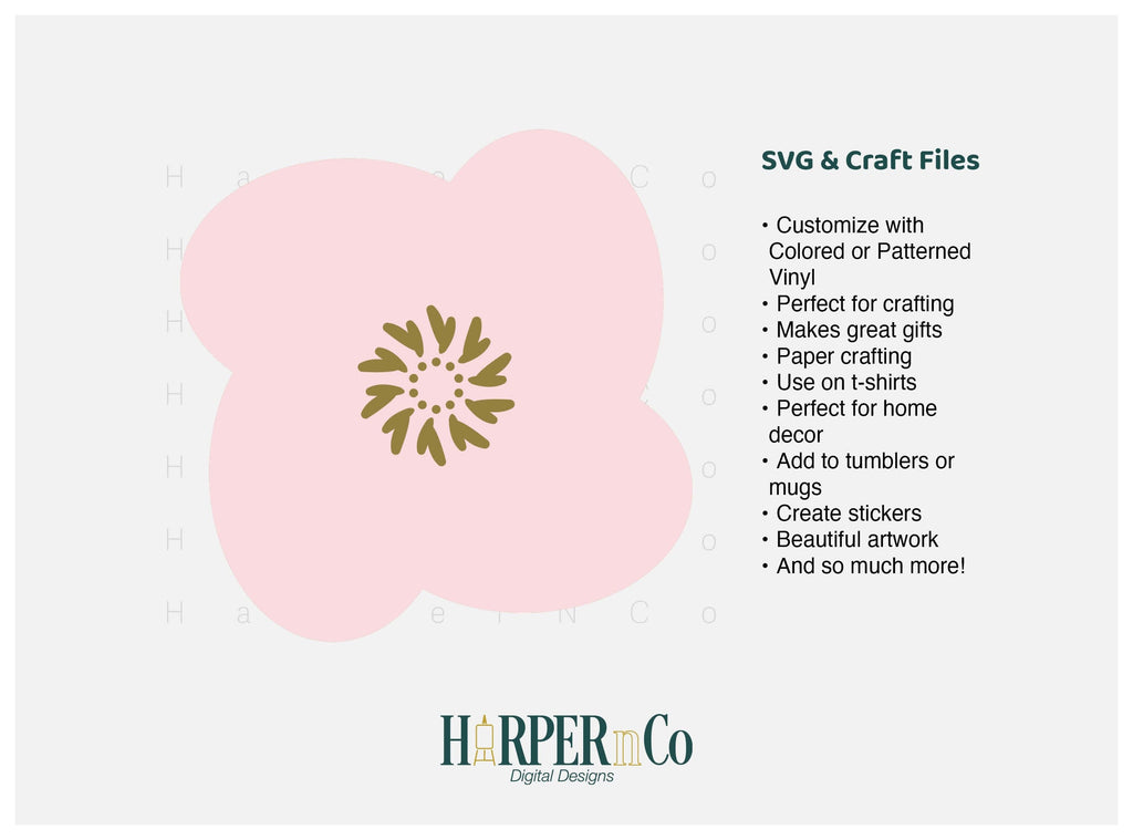 Pink Flower 1 SVG PNG Cut EPS File - So Fontsy