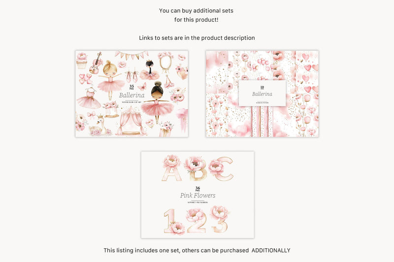 Pink Flowers Alphabet Clipart | Numbers And Letters - So Fontsy