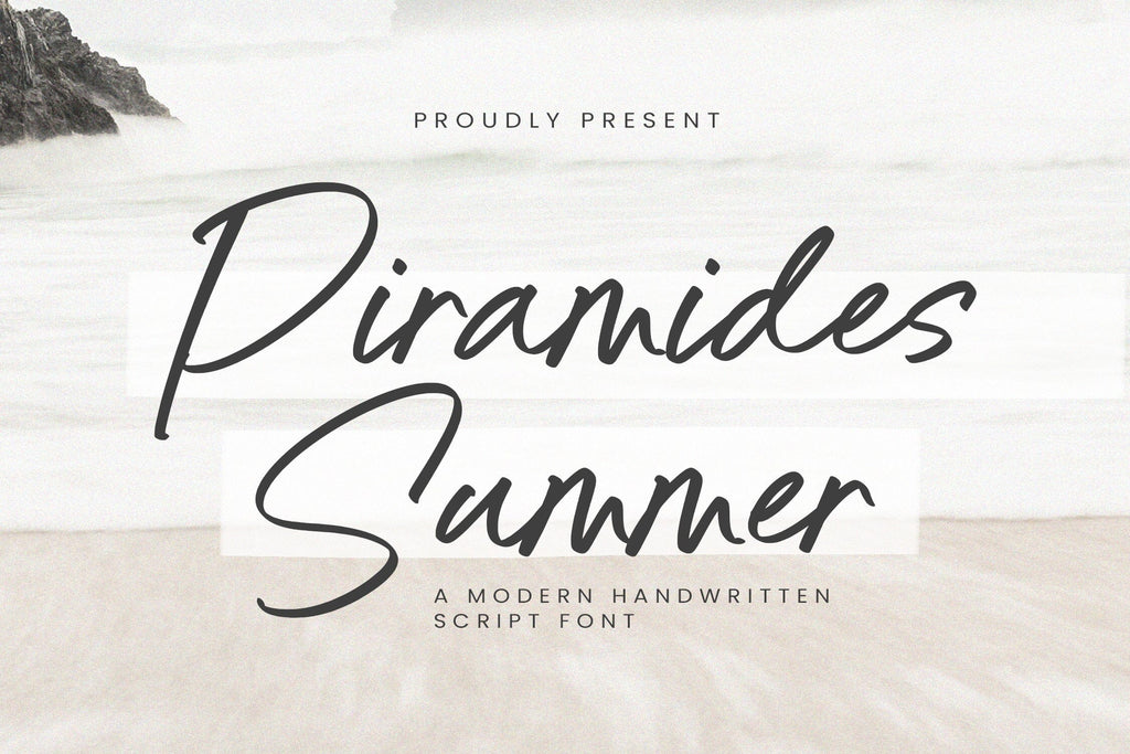 Piramides Summer - Modern Handwritten Script Font - So Fontsy