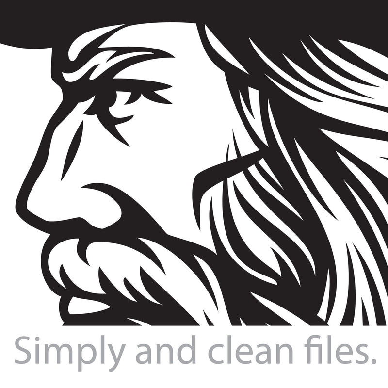 Pirate head with triangle hat. Cut files for Cricut. Clip Art (eps, svg ...