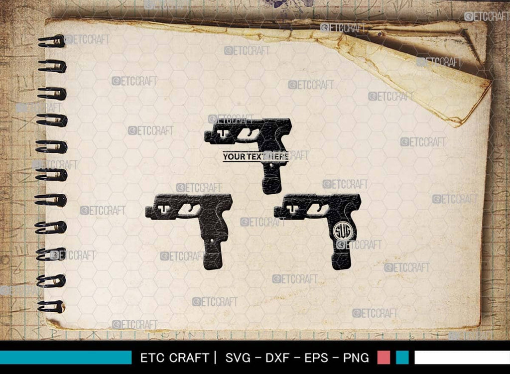 Pistol SVG, Pistol Silhouette, Gun Svg, Handgun Svg, Revolver Svg ...