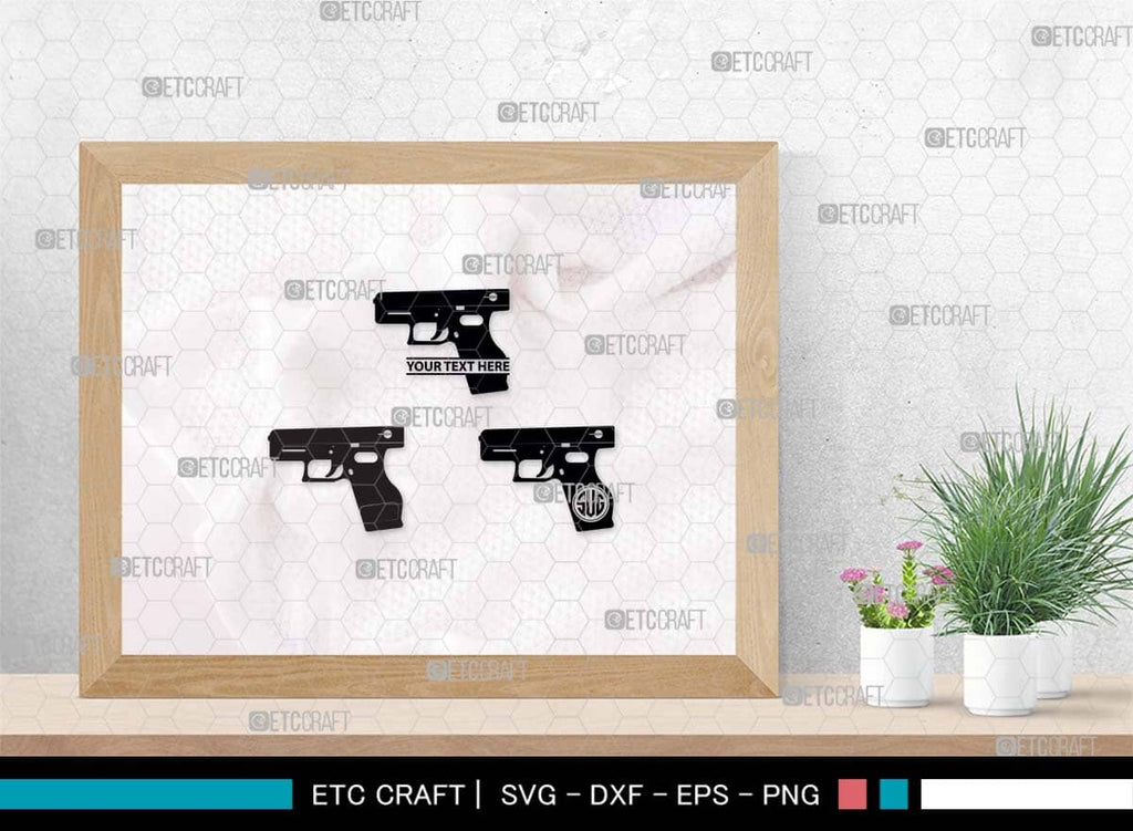 Pistol SVG, Pistol Silhouette, Gun Svg, Handgun Svg, Revolver Svg ...