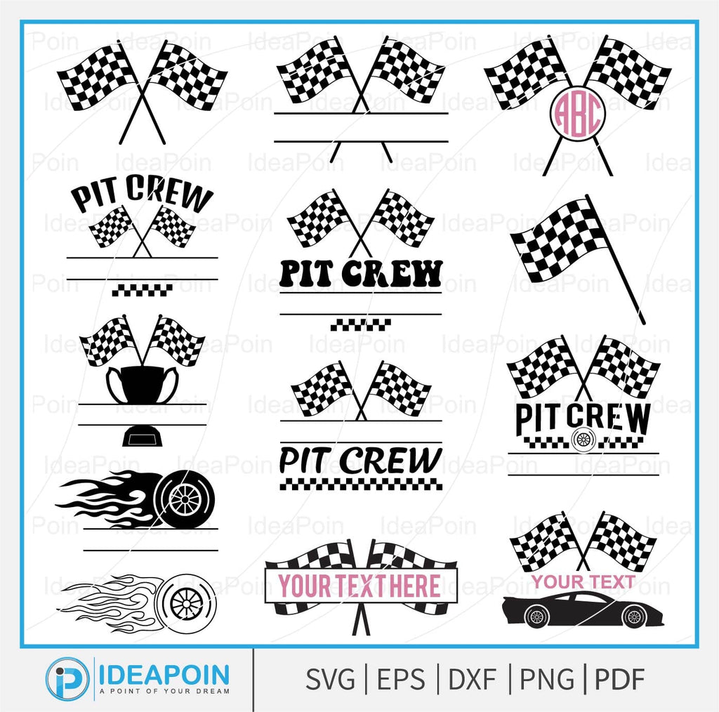 Pit Crew svg, Pit Crew Custome Design, checkered flag svg, Race car PNG ...