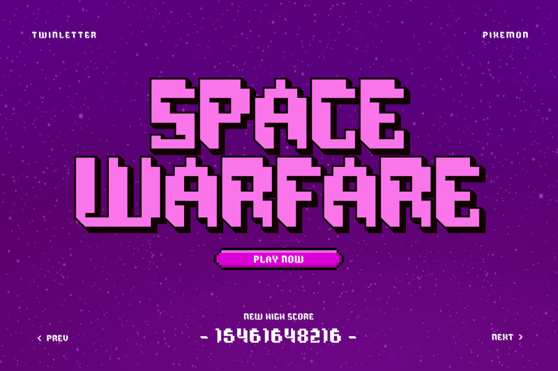 Pixemon - Pixel Game Font - So Fontsy