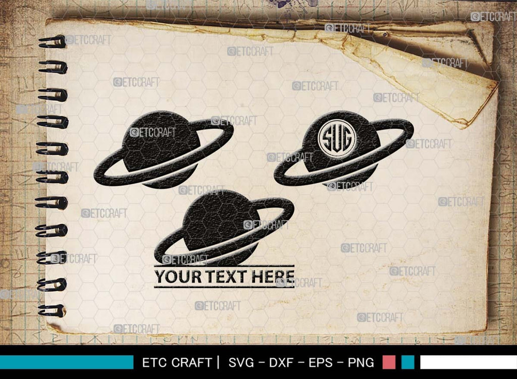 Planet Monogram, Planet Silhouette, Planet SVG, Earth Svg, World Svg ...