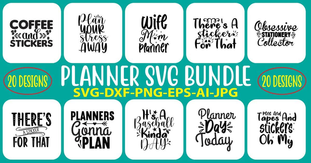 Planner SVG Bundle - So Fontsy