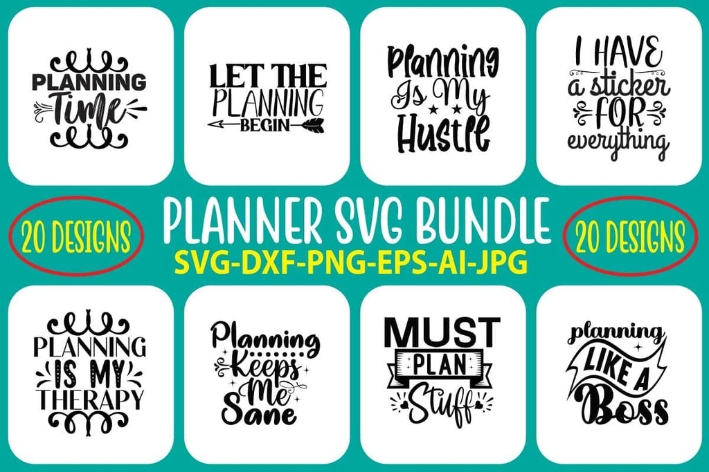 Planner SVG Bundle - So Fontsy