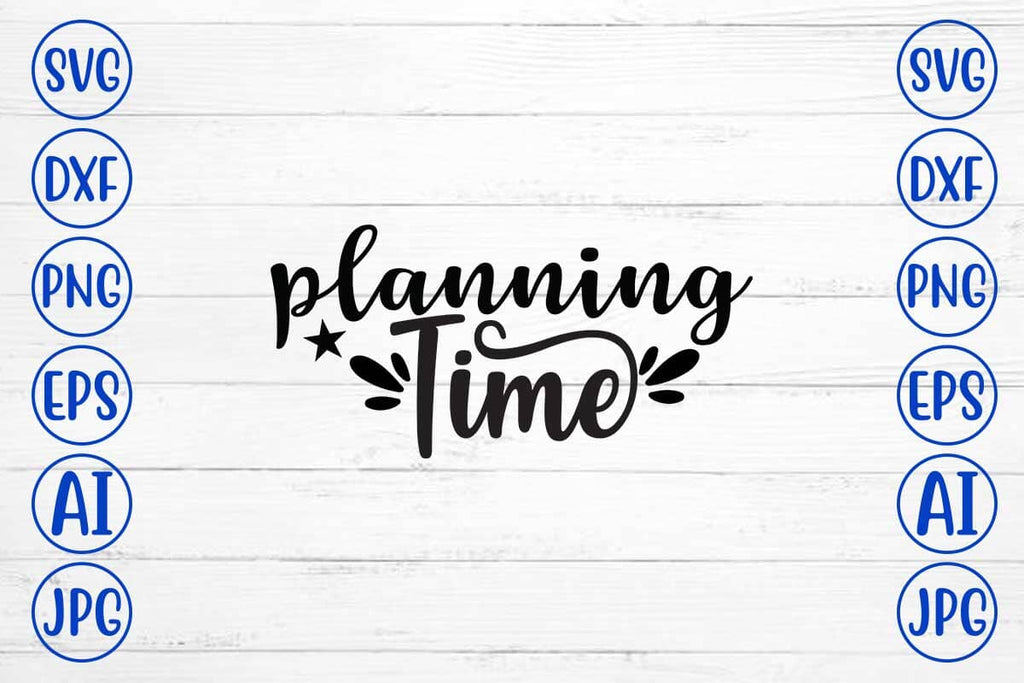 Planning Time SVG Design - So Fontsy