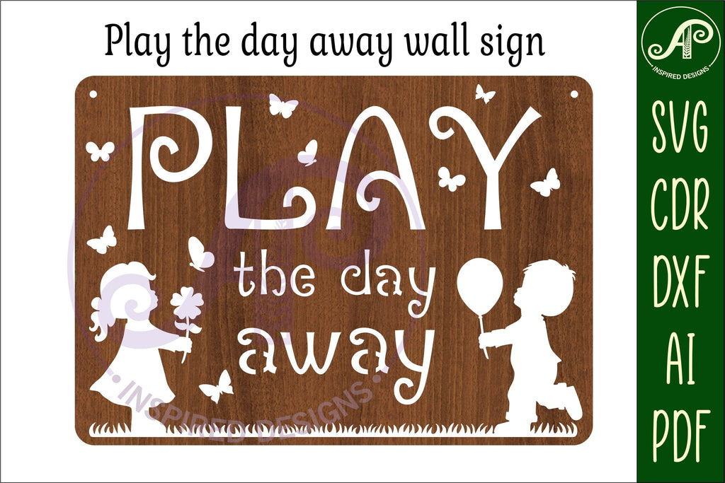 Play room sign svg laser cut file - So Fontsy