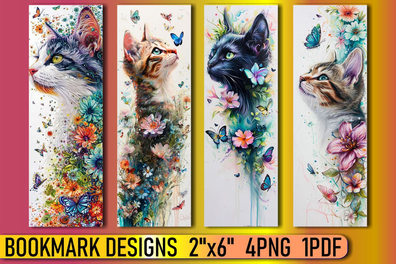 Playful Cat Sublimation Patterns - So Fontsy