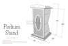 Podium Stand Laser Cut File | Modern Design for 6mm Material | Laser ...