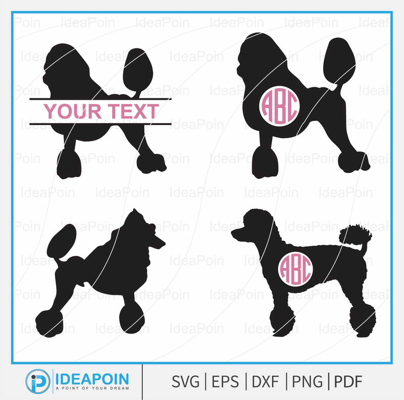 Poodlesvg, Standard Poodle svg, Poodle Clipart, Poodle Silhouette Svg ...