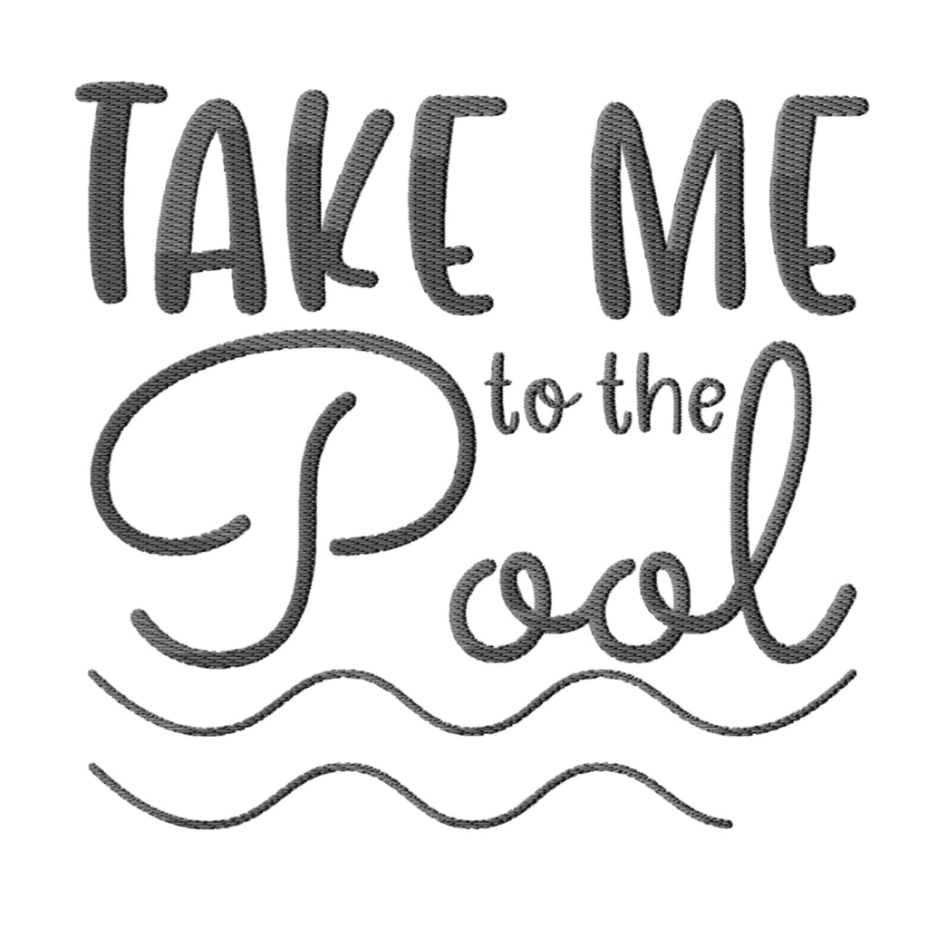 Pool Embroidery Designs Bundle - 6 Designs, Pool Quotes Embroidery ...