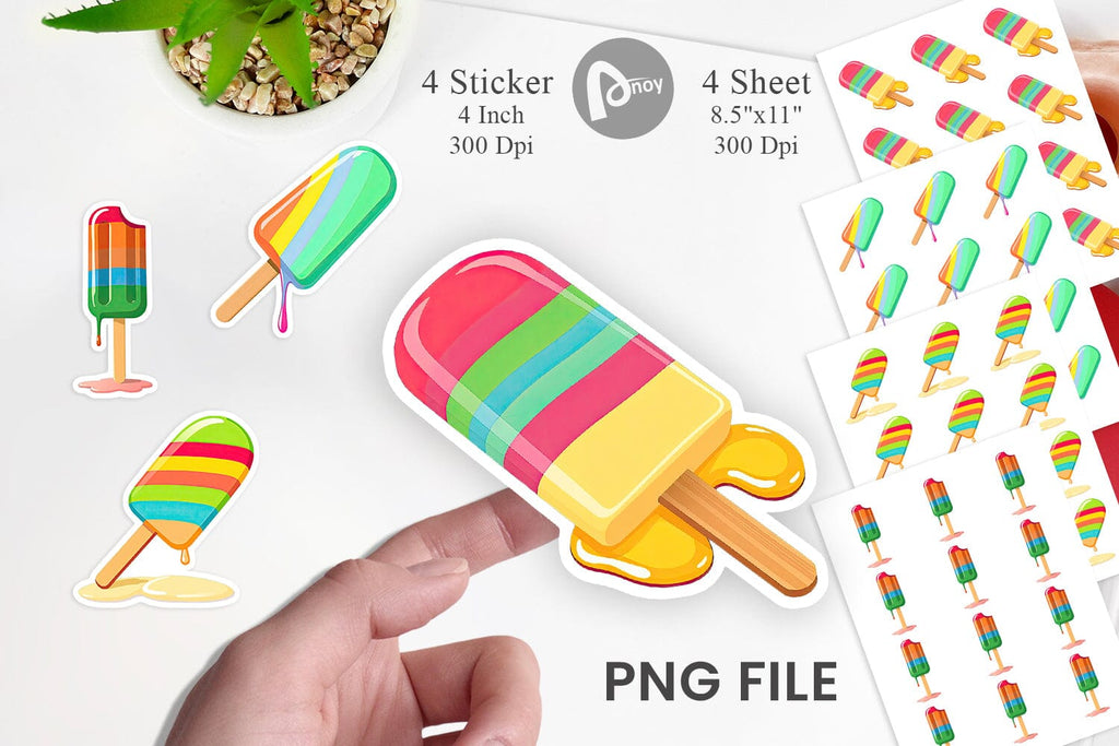 Popsicle Sticker - So Fontsy