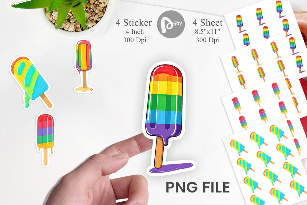 Popsicle Sticker - So Fontsy