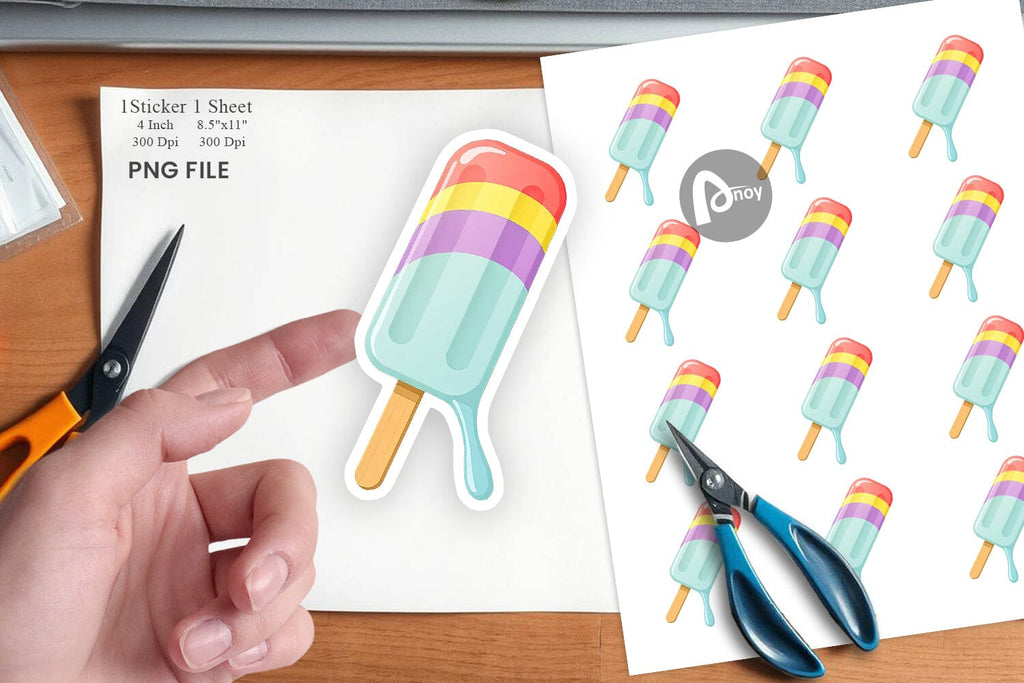 Popsicle Sticker - So Fontsy