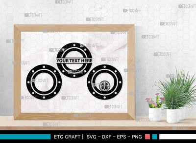 Porthole Monogram, Porthole Silhouette, Porthole SVG, Cruise Svg ...
