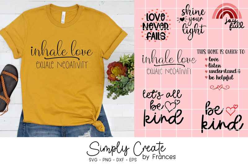 Positive Phrase Bundle | Kindness Bundle | Inspirational Bundle - So Fontsy