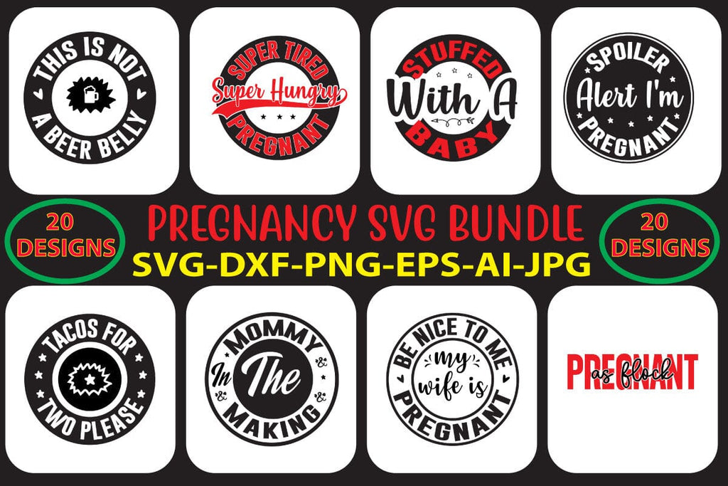 Pregnancy-SVG-Bundle - So Fontsy